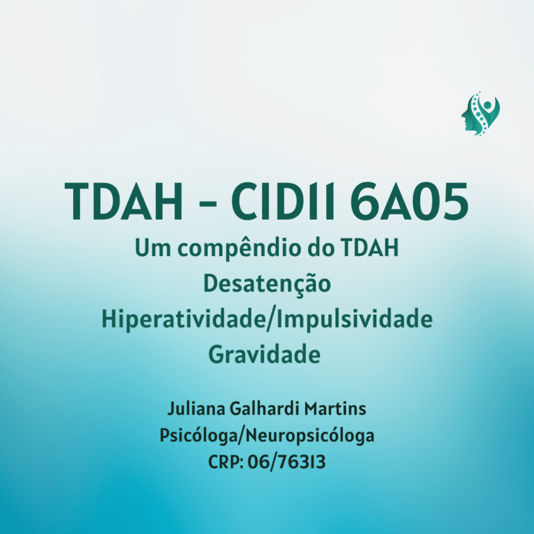 CID116A05 TDAH – Desatenção Hiperatividade/Impulsividade e Gravidade ...